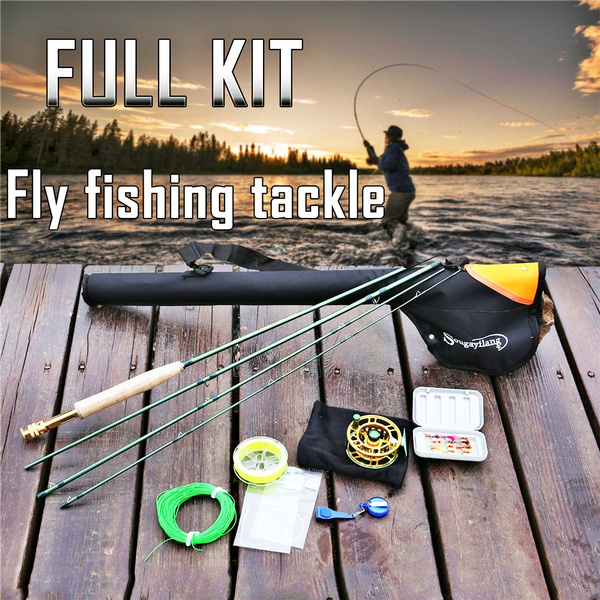 Fly Fishing Full Kits 270cm Super Light Carbon Fiber Fishing Rod and ...