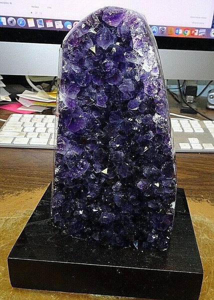 About 1KG LARGE AMETHYST CRYSTAL CLUSTER CATHEDRAL GEODE FROM URUGUAY ...