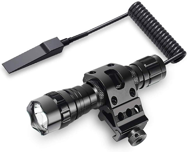 Tactical Flashlight LED Flash Light 1200LM with Picatinny Rail Mount ...
