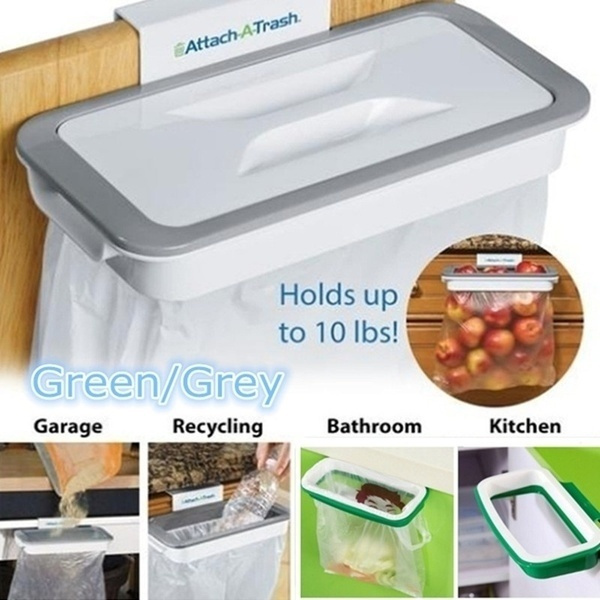 Garbage Bag Holder Hook Door Storage Rack Kitchen Garbage Rack Cabinet ...