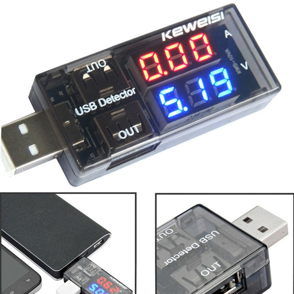 USB Charger Current Voltage Power Detector Tester Digital Volt Amp ...