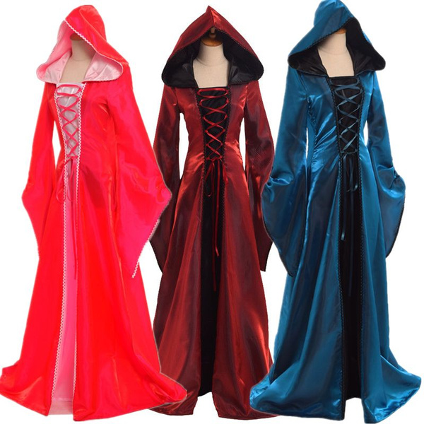 Women Renaissance Costume Medieval Witch Dress Victorian Gown | Wish
