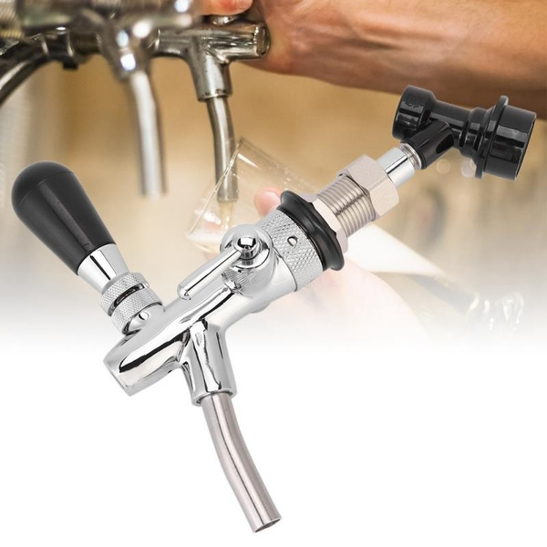 Adjustable Beer Tap Faucet Keg Beer Homebrewing Tap With Ball Lock ...