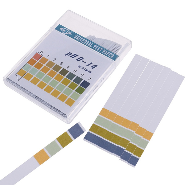 100Pcs 0-14 PH Test Strips Litmus Paper Universal Alkaline Acid ...