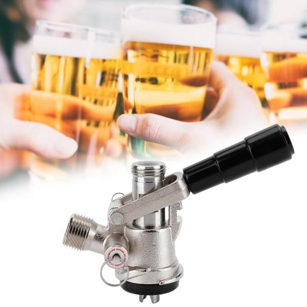 1 Set Keg Coupler S Type Draft Beer Dispenser With Safety Pressure ...
