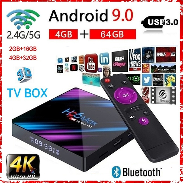 New 4K Android HD TV Box 5G WiFi/4K/3D Smart TV Box Streaming Network ...