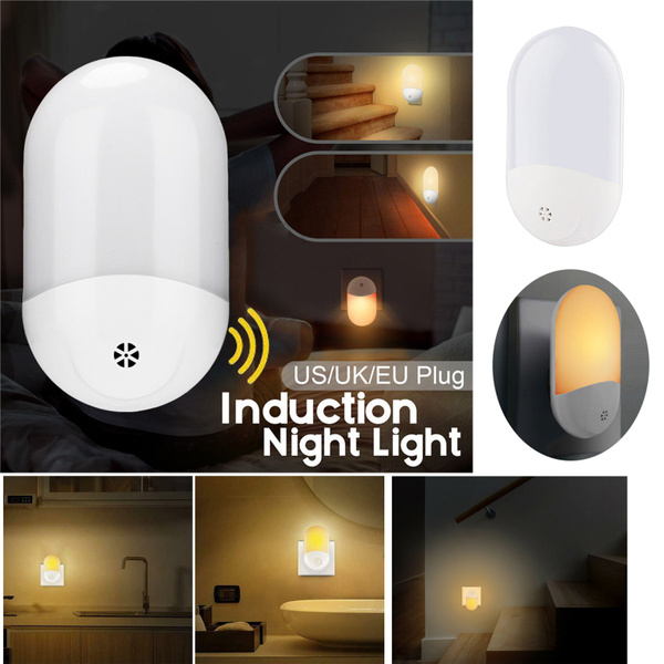 Automatic LED Night Light Wall Plug In Warm Dusk to Dawn Smart ...