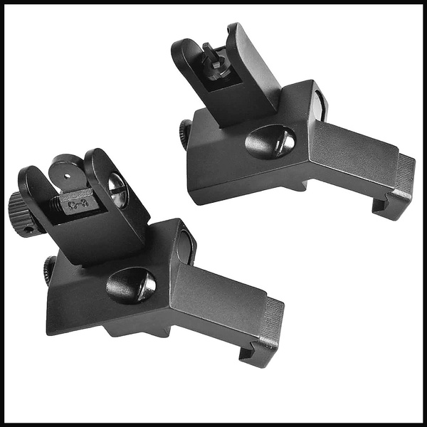 Hunting Rifle Ar15 Lightweight Carbon 45 Degree Ar15 Sights - Flip Up ...