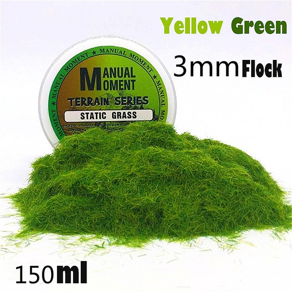 Scene Model Materia Yellow Green Turf Flock Lawn Nylon Grass Powder ...