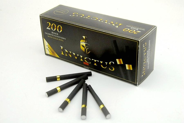 Invictus Black Tubes (24mm Filter Length) 1200 Tubes (6 Packs x 200 ...