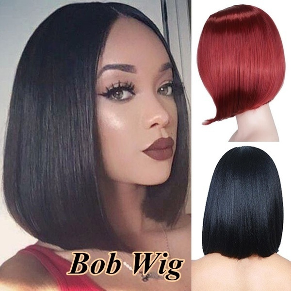 New Fashion Hair Wigs Bob Hair Wig Full and Thick Natural Color for ...