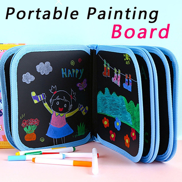Children's Portable Painting Board DIY Graffiti Writing Painting Small ...