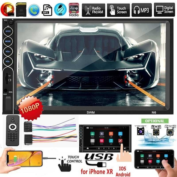 7'' TFT HD Universal Touch Screen Car Stereo Radio Autoradio 2 Din Mp5 ...