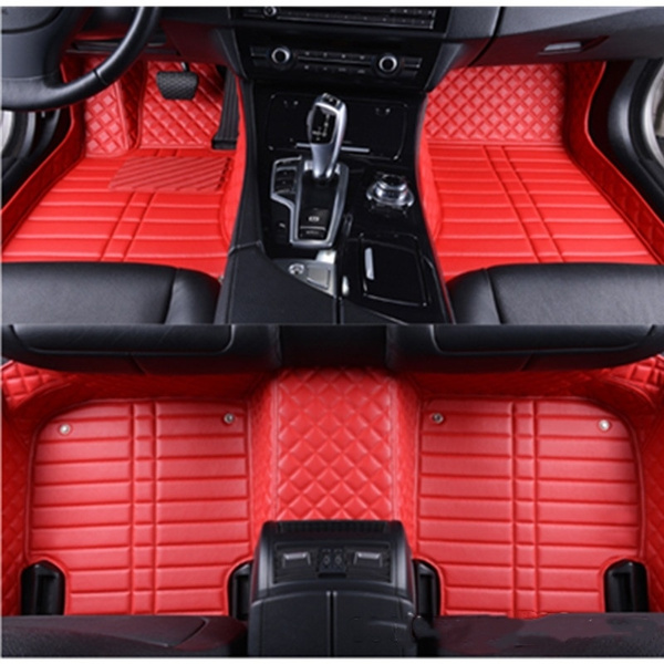 5Pcs/set universal car auto floor mats floor liner pu leather carpets ...