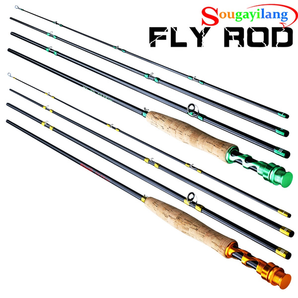Fishing Rod 2.7M #5 Fly Fishing Rod Carbon Fiber 4 Section 9 ...