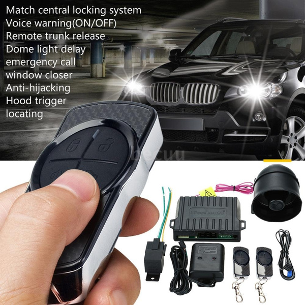 Steelmate 1 Way Car Alarm System Central Locking System Remote Trunk ...