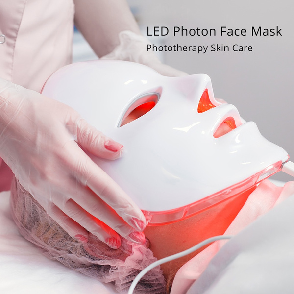 Skin Rejuvenation LED Photon Mask Wrinkle Acne Removal Anti-aging PDT ...