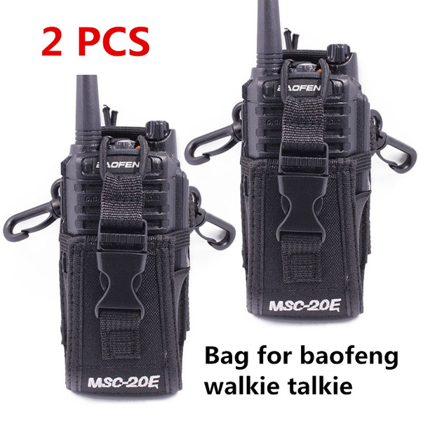 2pcs MSC-20E Big Nylon Pouch Bag Carry Case for BaoFeng UV-5R UV-82 UV ...