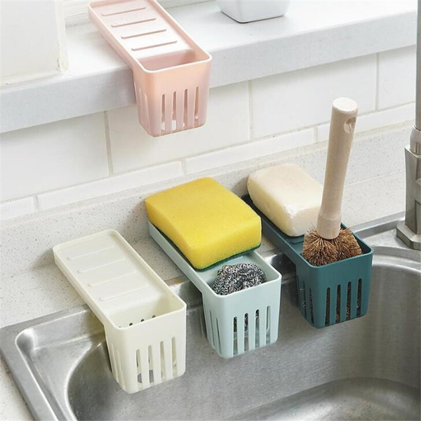 Household Items Kitchen with Suction Cup Sink Drain Rack | Wish