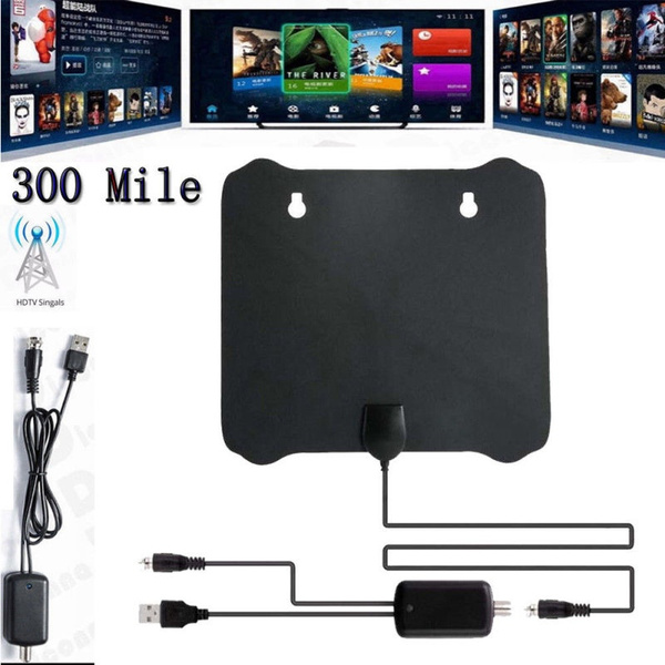 300 Mile Range Antenna TV Digital HD Skywire 4K Antena HDTV 1080p with ...