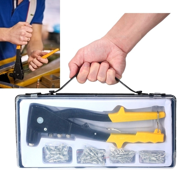 Rivet With 60-Piece Rivet Set And Nozzle Wrench. Contractor Grade Hand ...
