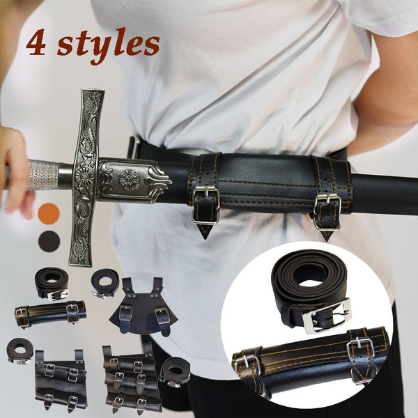 Medieval Sword Belt Waist Sheath Scabbard Frog Holder Adult Men Larp ...