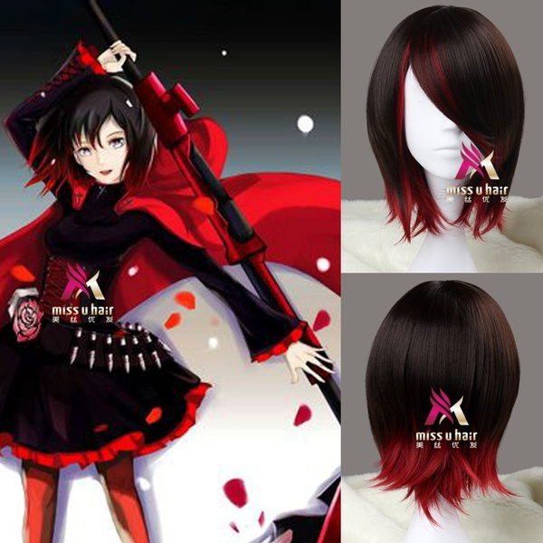 Rwby Cosplay Ruby Wig