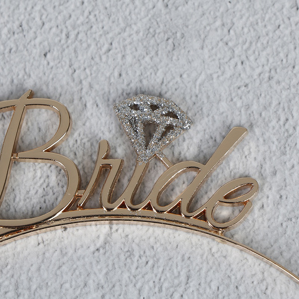 Team Bride Bridesmaid Crown Headband Wedding Bridal Shower Girls Night ...