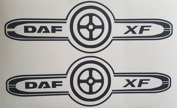 x2 DAF XF TRUCK LOGO DECAL DAF XF CF LF HAULAGE STICKER TRUCK DRIVER | Wish