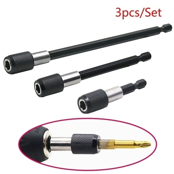 3pcs/Set 1/4 Inch Quick Hex Shank Release Magnetic Electric Screwdriver ...