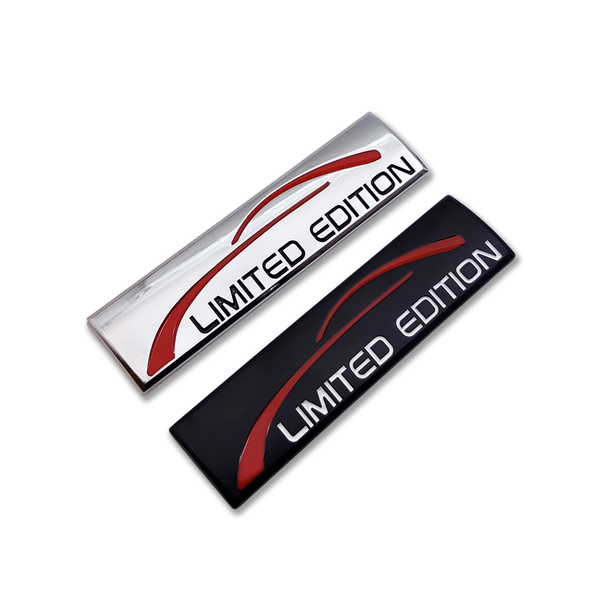 3D Chrome Metal Limited Edition Logo Emblem Car Badge Rear Trunk ...