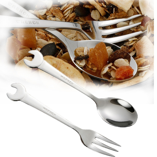 Cute 1pc Home Kitchen Tableware Fruit Dessrt Salad Wrench Shape ...