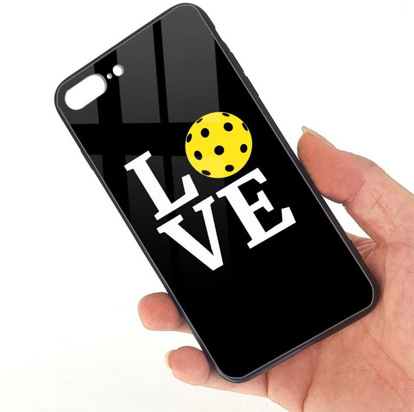 Love Pickleball TPU Glass Case for iphone 6 6S Plus 7 plus 8 plus X XR ...