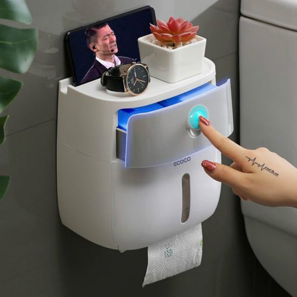 Waterproof Toilet Paper Holder Creative Paper Towels Holder For Kitchen ...