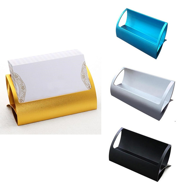 Creative Craft Metal Business Card Stand Clip Office Desk Card Holders ...