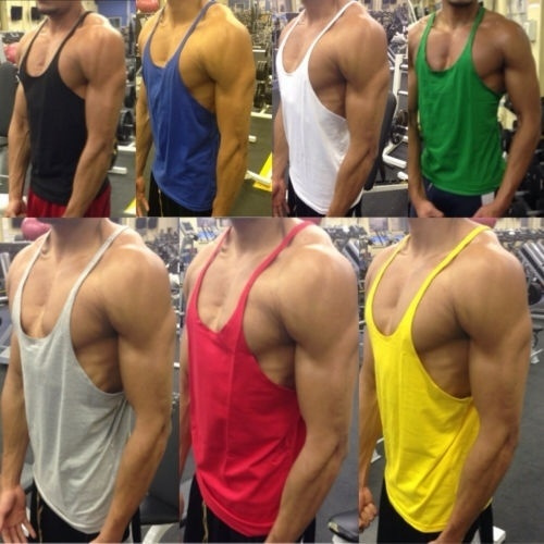 Men's Stringer Tank Bodybuilding Fitness Singlets Muscle Vest | Wish