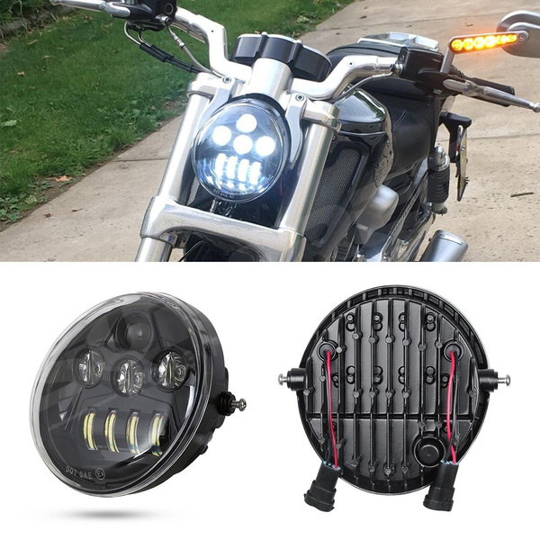 V-Rod LED Projection Headlight for Harley David-sons 2002-2016 V-Rod ...