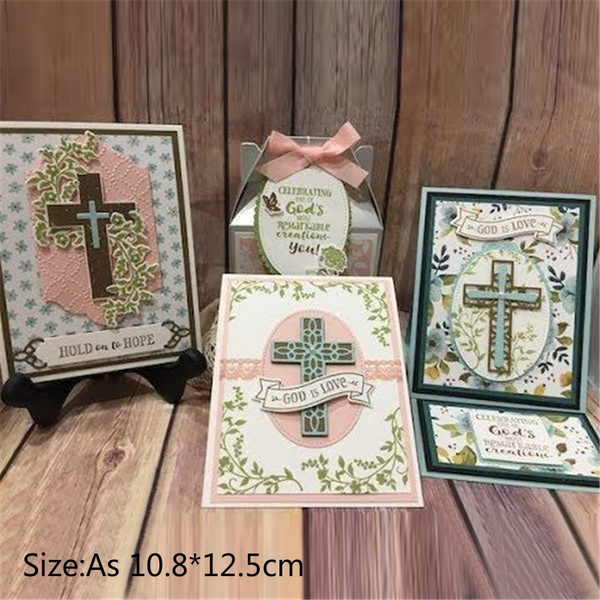 2019 New Cross Two Engraving Cutting Metal Dies by Scrapbooking Card ...