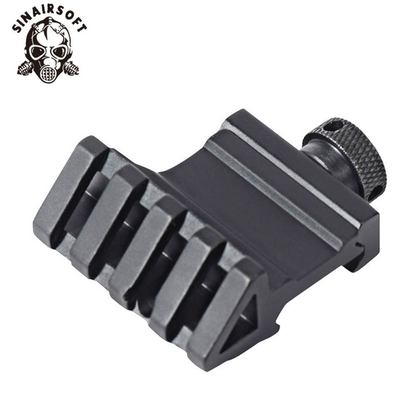Tactical 45 DEGREE PICATINNY RAIL OFFSET SIDE RAIL MOUNTS RAIL 20MM ...