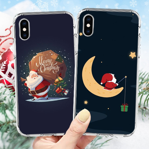 Christmas Santa Phone Case for iPhone 11/11Por/XS Max X XR Christmas ...