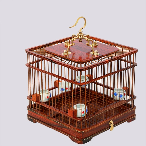 High-end Hand-built Wooden Small Bird Cage, Bird Cages | Wish