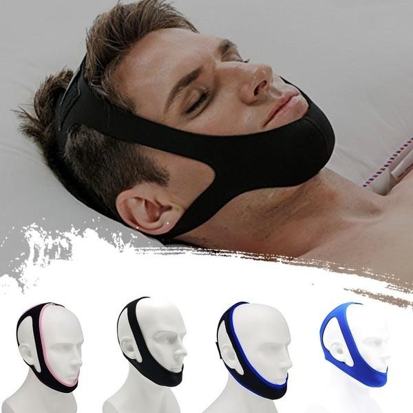 Anti Snore Chin Strap Stop Snoring Snore Belt Sleep Apnea Chin Support ...