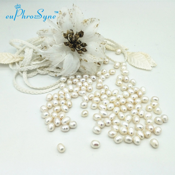 20pcs/50pcs Natural Freshwater Pearl Wholesale 8-9 Grain Shape Pearl ...