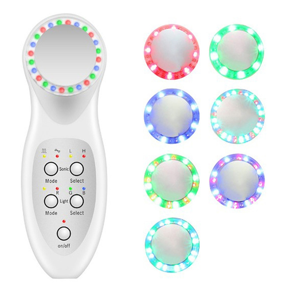 7 Color Led Photon Ultrasonic Ultrasound 3Mhz Facial Lift Skin Care ...