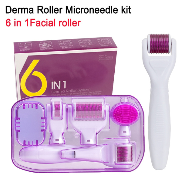 Original DRS 6 in 1 Derma Roller Microneedle Kits For Multiple Skin ...