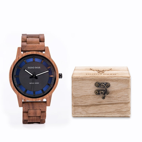 DODO DEER Men's Wood Watch Luxury Natural Handmade Wooden Watch Japan ...