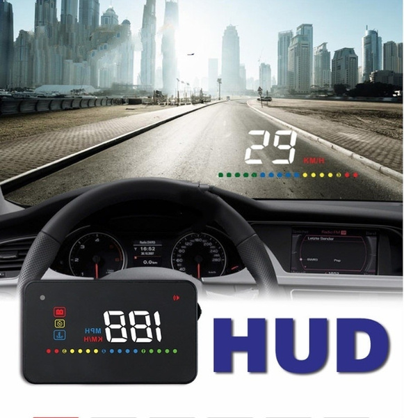 Car Hud Speedometer A200 Hud Car Universal Head Up Display Obd2 Temperature Water Projection on ...