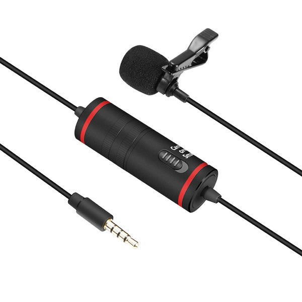 Lavalier Microphone 3.5mm Audio Video Record Omni-directional Condenser ...