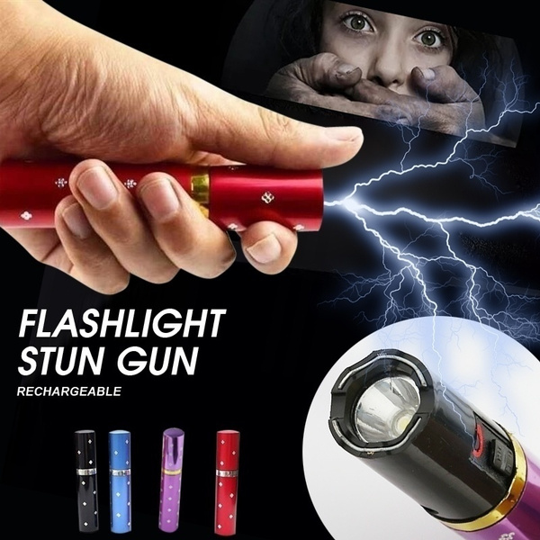 Portable Travel Lightning Electric Shock Flashlight Emergency ...