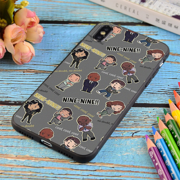 Nine Nine Pattern Brooklyn 99 Print Soft Silicone Matt Case For Apple ...